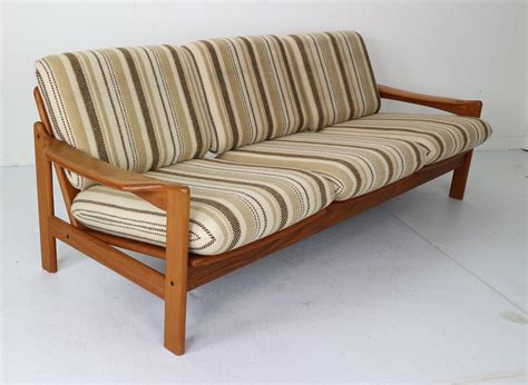 Midcentury Danish Design Teak 3 Seat Sofa By Niels Bach Denmark 1960s