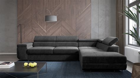 Rohová Rozkladacia Sedačka Alfi Tmavosivá Monolith 92 Doprava Zdarma Nabytok Market Sk