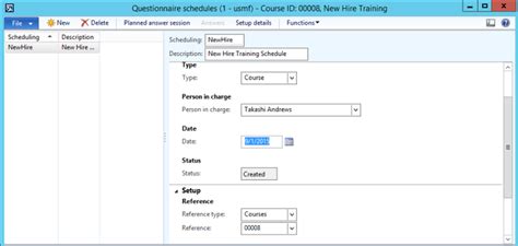 11 Questionnaire Setup Details Dynamics Ax Ellipse Solutions
