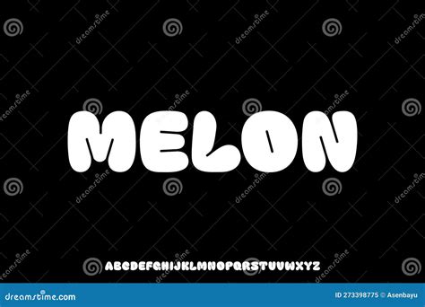 Unique Thick Bubble Style Font Design Vector Playful Rounded Typeface