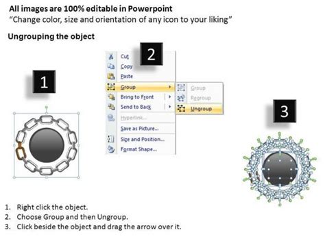 PowerPoint Process Diagram Circular Chain Ppt Designs
