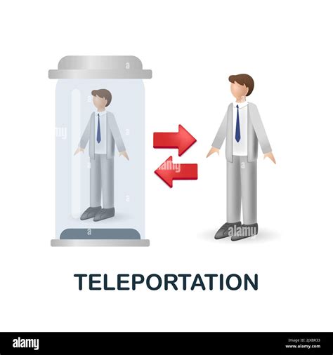 Teleportation Icon 3d Illustration From Artificial Intelligence Collection Creative
