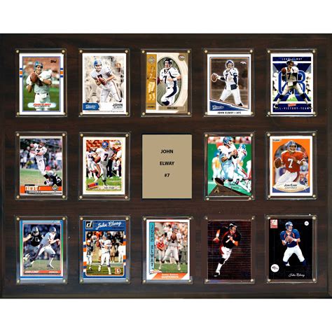 John Elway Denver Broncos 16 X 20 Plaque