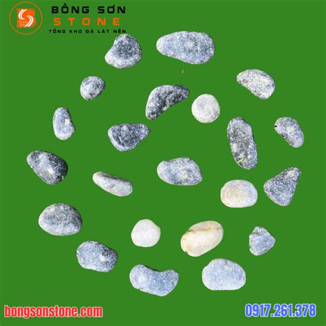 Sỏi Xanh đen Quay Sỏi Trang Trí Sân Vườn Chất Lượng Cao
