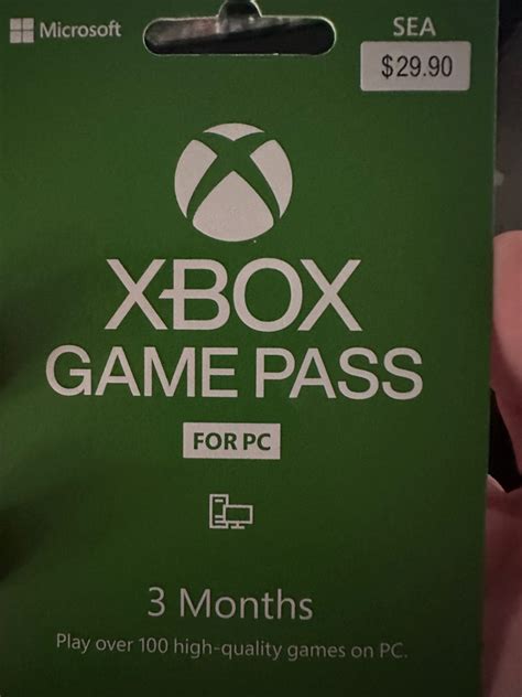 Xbox Game Pass 3 Months For Pc On Carousell