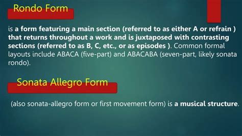 Quarter Three Musical Forms Of Classical Periodpptx