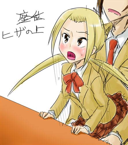 Hagimura Suzu Tsuda Takatoshi Seitokai Yakuindomo Lowres 1boy