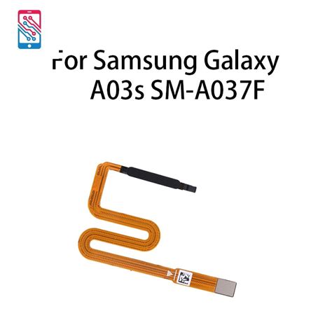 home button fingerprint sensor flex cable for samsung galaxy a03s sm
