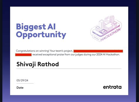 Shivaji Rathod On Linkedin Ai Hackathon Entrata