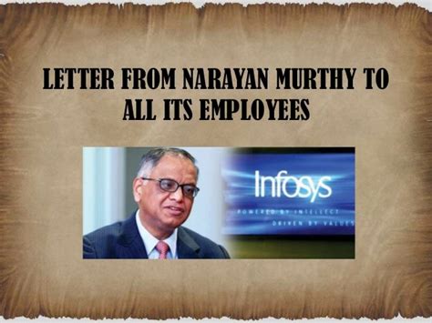 Message From Mr Narayan Murthy To All Infosys Employees