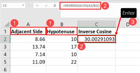 5 Ways To Calculate Inverse Cosine In Microsoft Excel How To Excel