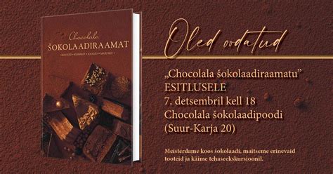 „chocolala šokolaadiraamatu“ Esitlus Varrak