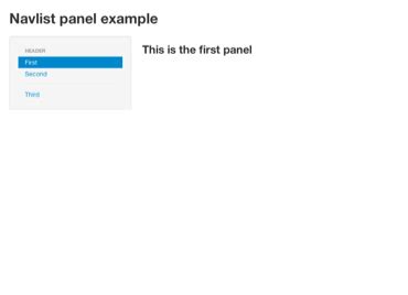 Shiny NavlistPanel Example