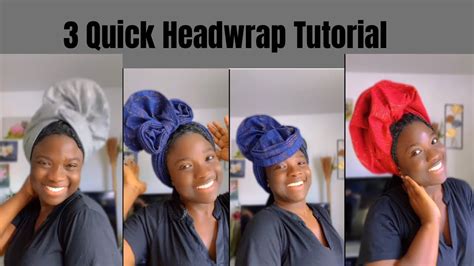 quick and easy headwrap tutorial 🔥 youtube
