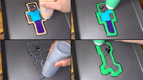 Monster School Minecraft Pancake Art Challenge Steve Zombie