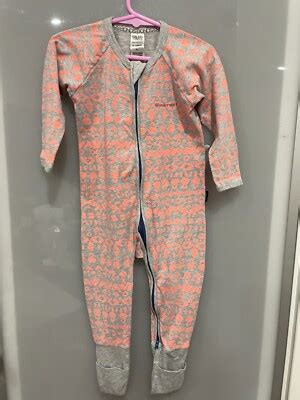 Bonds Greypeach Long Sleeve Zippy Wondersuit Size 12 18 Months