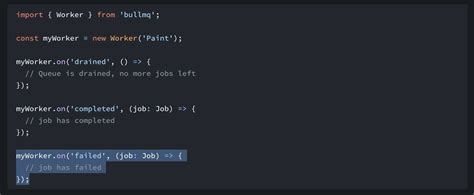 Bug Incorrect Typing For Workers Failed Event · Issue 1690 · Taskforceshbullmq · Github