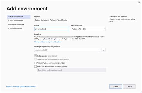 Learning Python In Visual Studio