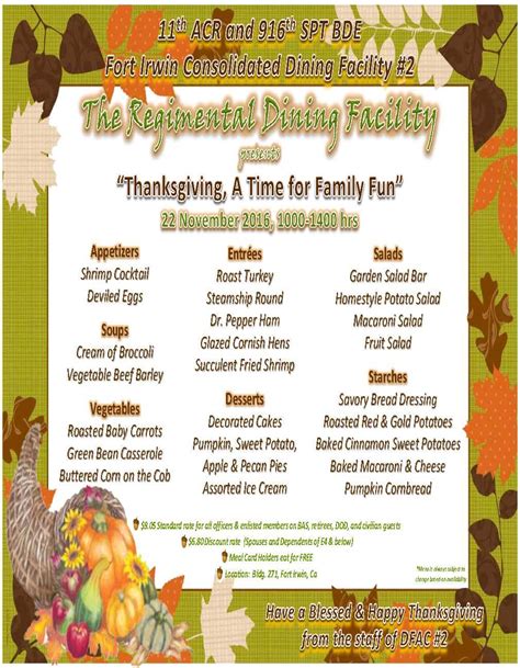 Thanksgiving Special National Training Center Fort Irwin