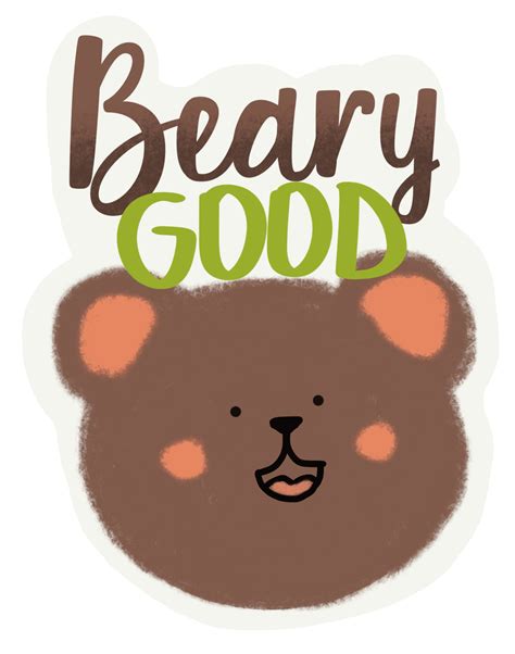 Beary Sticker Elementary Grades Middle School Grades Teacher Clipart