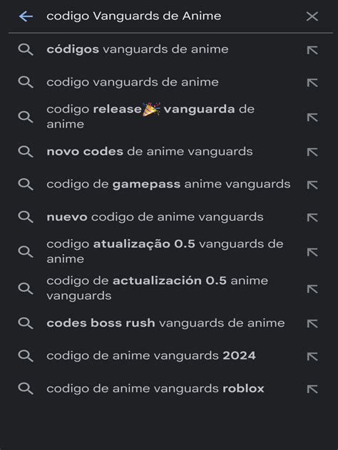 Códigos Vanguards De Anime 2025 Pdf