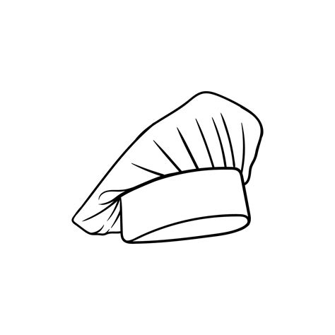 Chef Hat Elegant Simple Line Illustration Design 20504309 Vector Art At