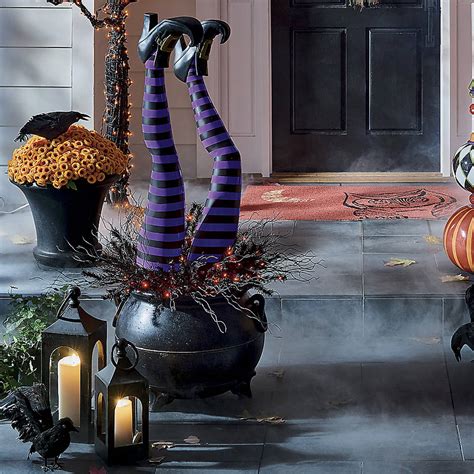 Spooky Black Cauldron Planter The Green Head