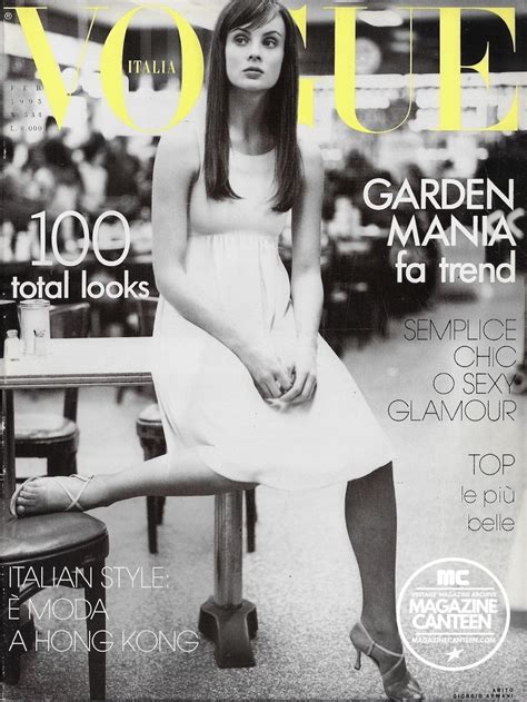 Vogue Italia Magazine 1995 Michelle Behennah Bellucci Nikki Uberti
