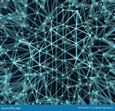 Abstract Nodal Structure Stock Illustration Illustration Of Isolated