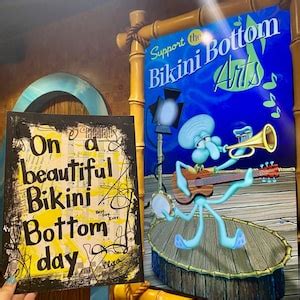 Spongebob Bikini Bottom Sign Etsy