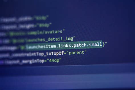 Screen Of Android Application Developing Code Lines Of Code On Computer