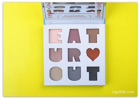 Палетка теней для век theBalm Appetit - отзыв, свотчи, макияж