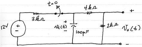 Solved For The Given Circuit Find Vc T For T Chegg