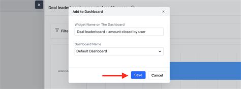 manage widgets and filters salesmate