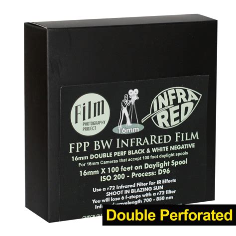 16mm Film Double Perf Cine16 Bw Infrared Negative 200 Iso 100 Ft