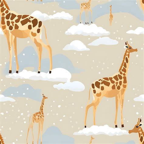 Premium Photo Seamless Pattern Of Giraffe Spots