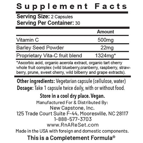 Whole C ReSet Vitamin C Supplement Get Better