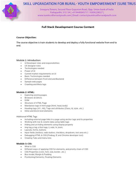 Fullstackdevelopment Coursecontent Pdf J Query Ajax Programming