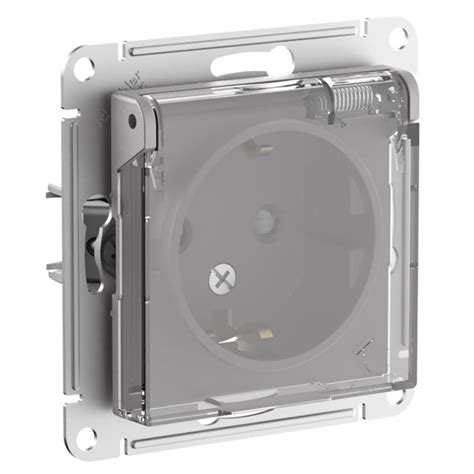Купить розетка одинарная atlasdesign aqua ip44 se с заземлением со ...