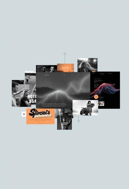 html system for websites collage design premium ai generated image