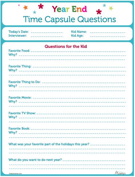 Time Capsule Template Employee Onboarding Template