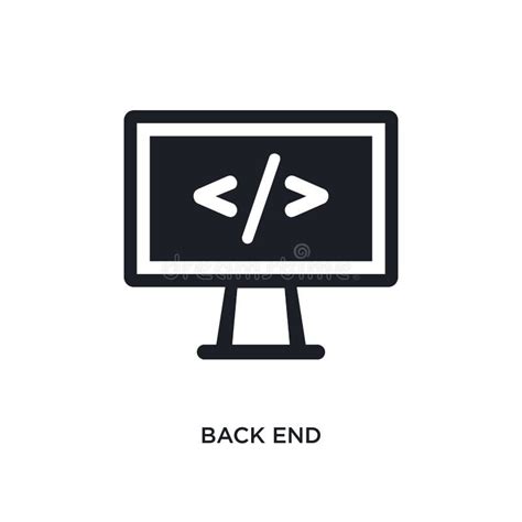 Back End Isolated Icon Simple Element Illustration From Technology Concept Icons Stock Vector