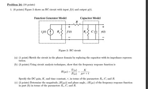 solved figure 2 shows an rc circuit with input f t and