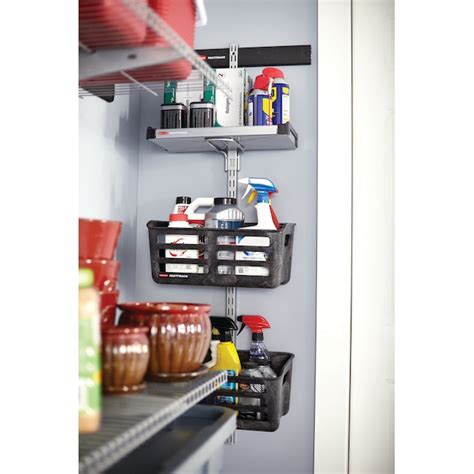 Rubbermaid Fasttrack Garage 155 In Black Plastic Hose Bin 1951644 At