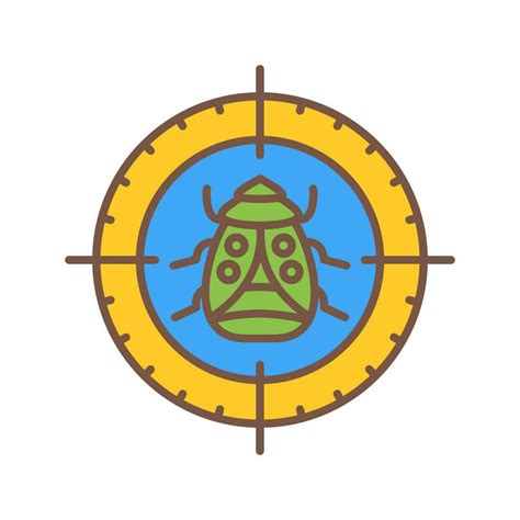 Bug Target Vector Icon 24429931 Vector Art At Vecteezy