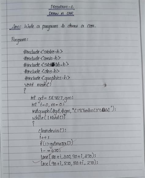 SOLUTION Draw A Car Computer Graphics Lab Studypool