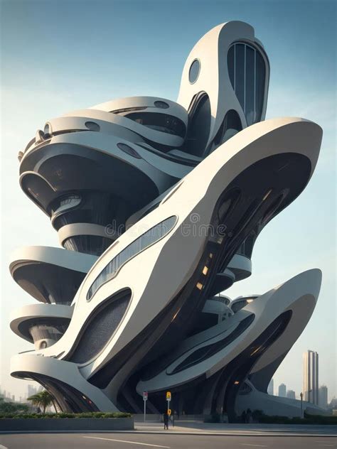 Architecture Of The Future Conceptual Building Stock Illustration Architecture Of The Future Conceptual Building Stock Illustration