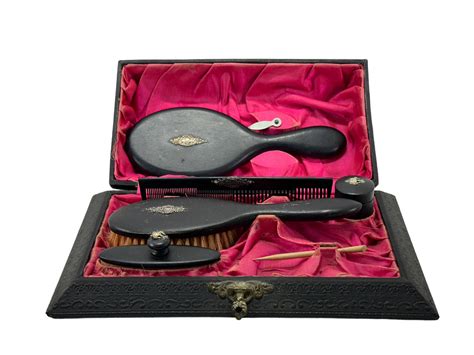 6 Pc Victorian Celluloid Dressing Set Auction