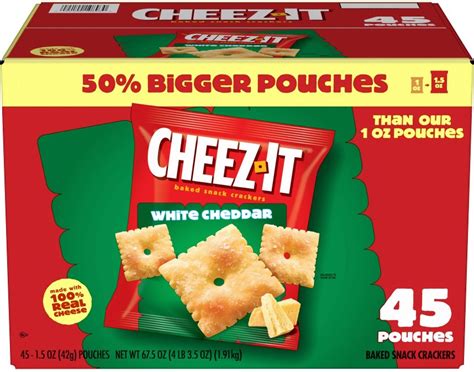 White Cheddar Baked Snack Packs 45 Pk