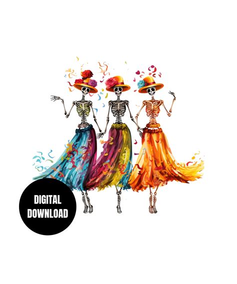 Female Dancing Skeletons Png Summer Girls Trip Bachelorette Party